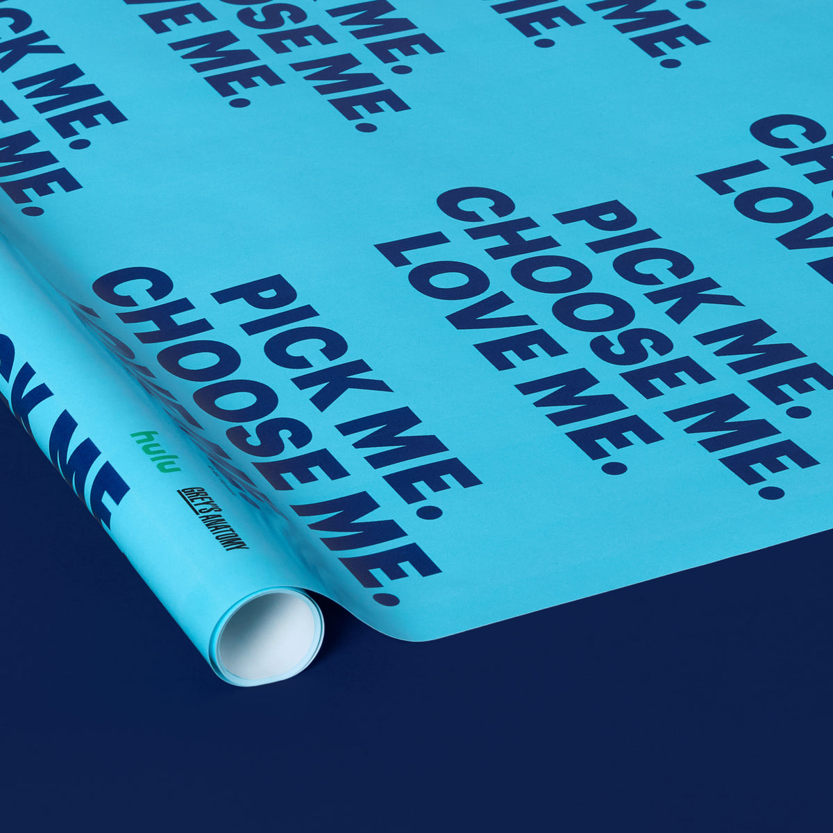 Grey's Anatomy Pick Me. Choose Me. Love Me. Wrapping Paper | Shop Hulu