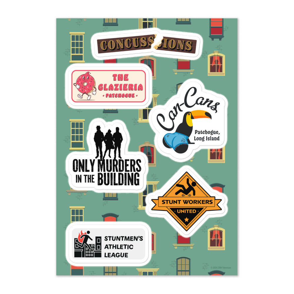 Only Murders in the Building Icons Sticker Sheet | Shop Hulu