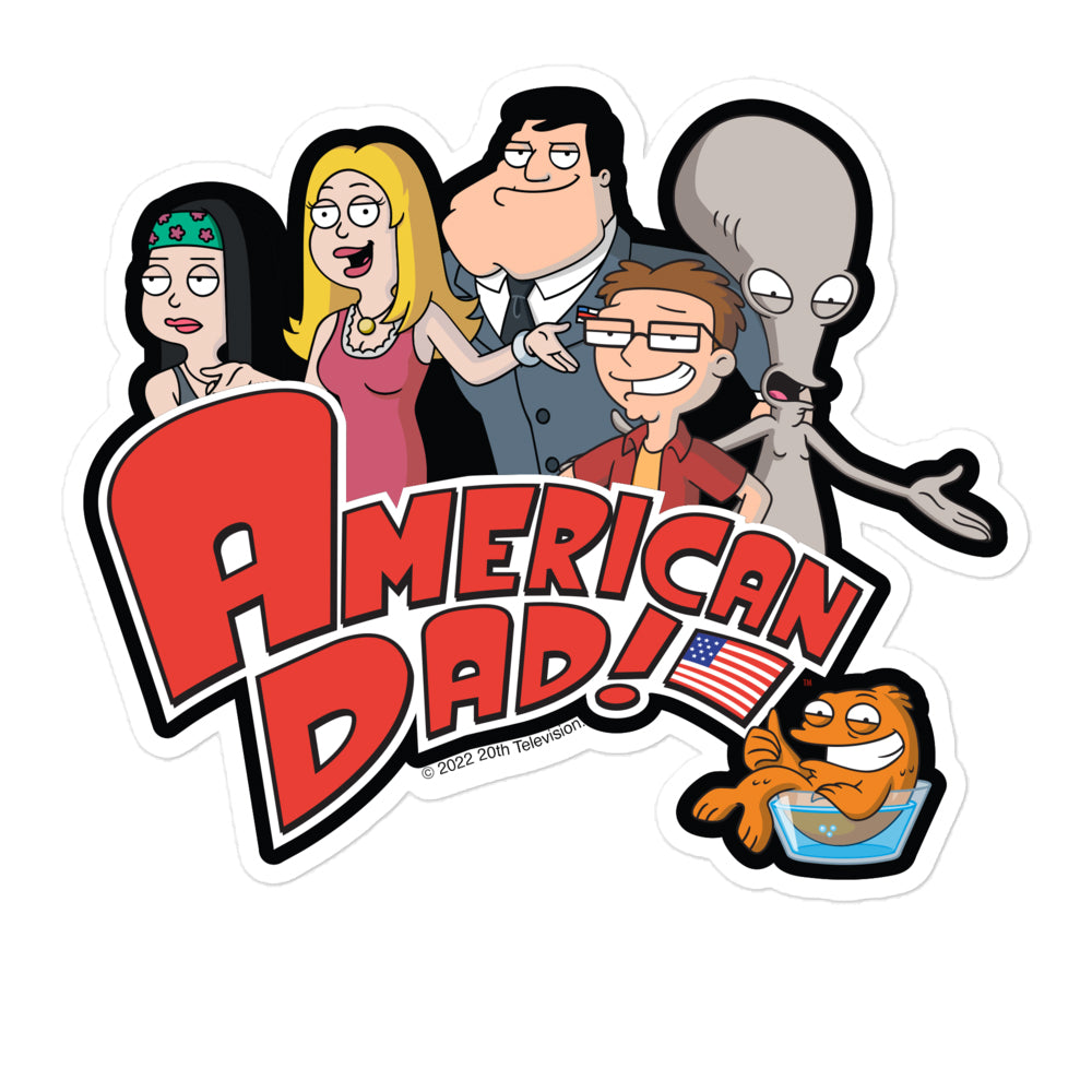 American Dad Group Die Cut Sticker | Shop Hulu