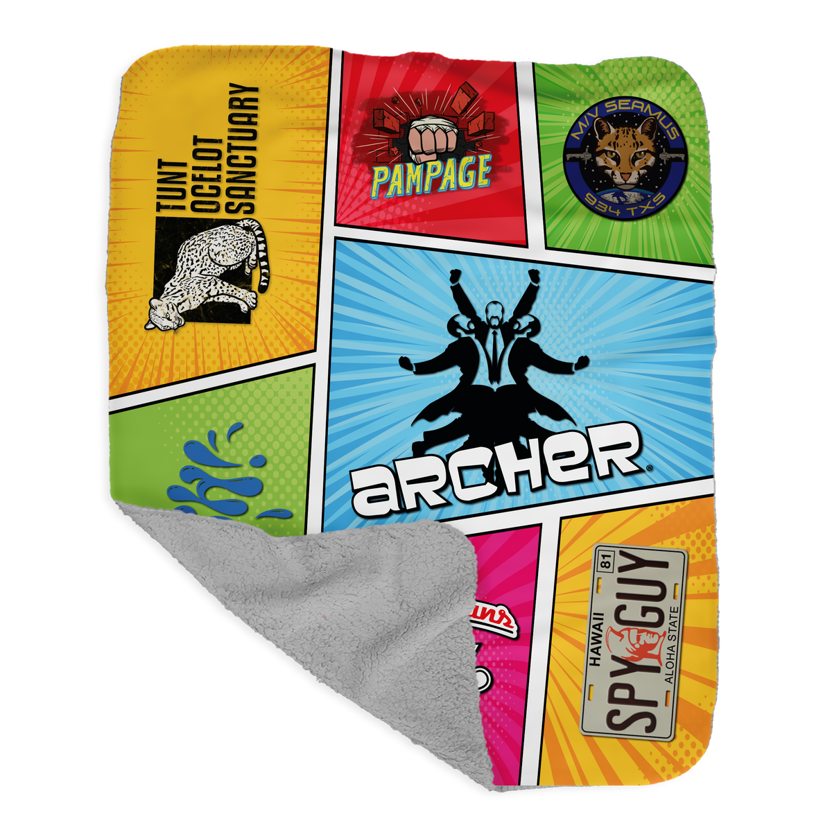 Archer Mash Up Sherpa Blanket | Shop Hulu