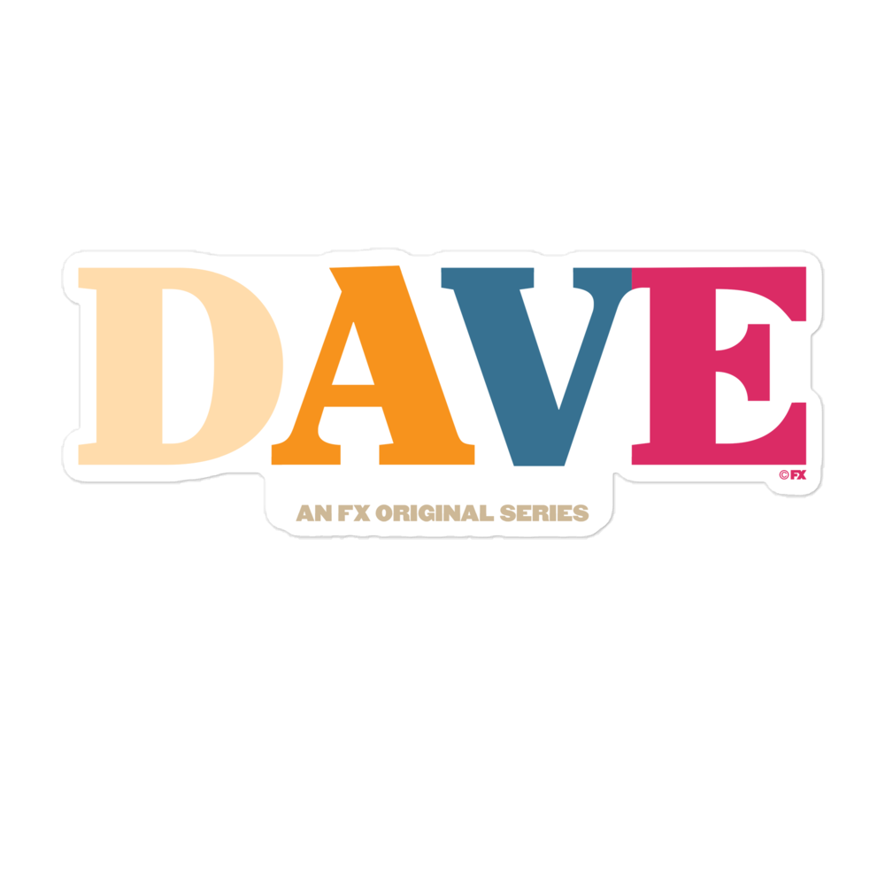 DAVE Multicolor Logo Die Cut Sticker | Shop Hulu