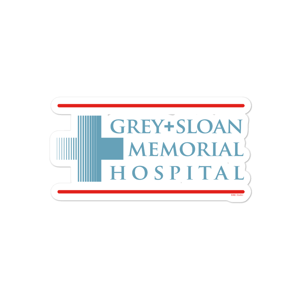 Grey's Anatomy Grey + Sloan Memorial Hospital Die Cut Sticker | Shop Hulu