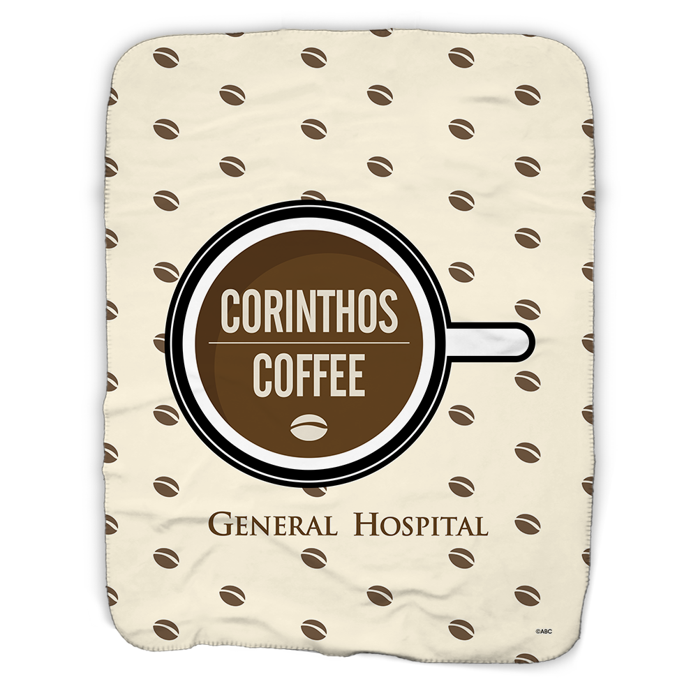 General Hospital Corinthos Coffee Beans Sherpa Blanket | Shop Hulu