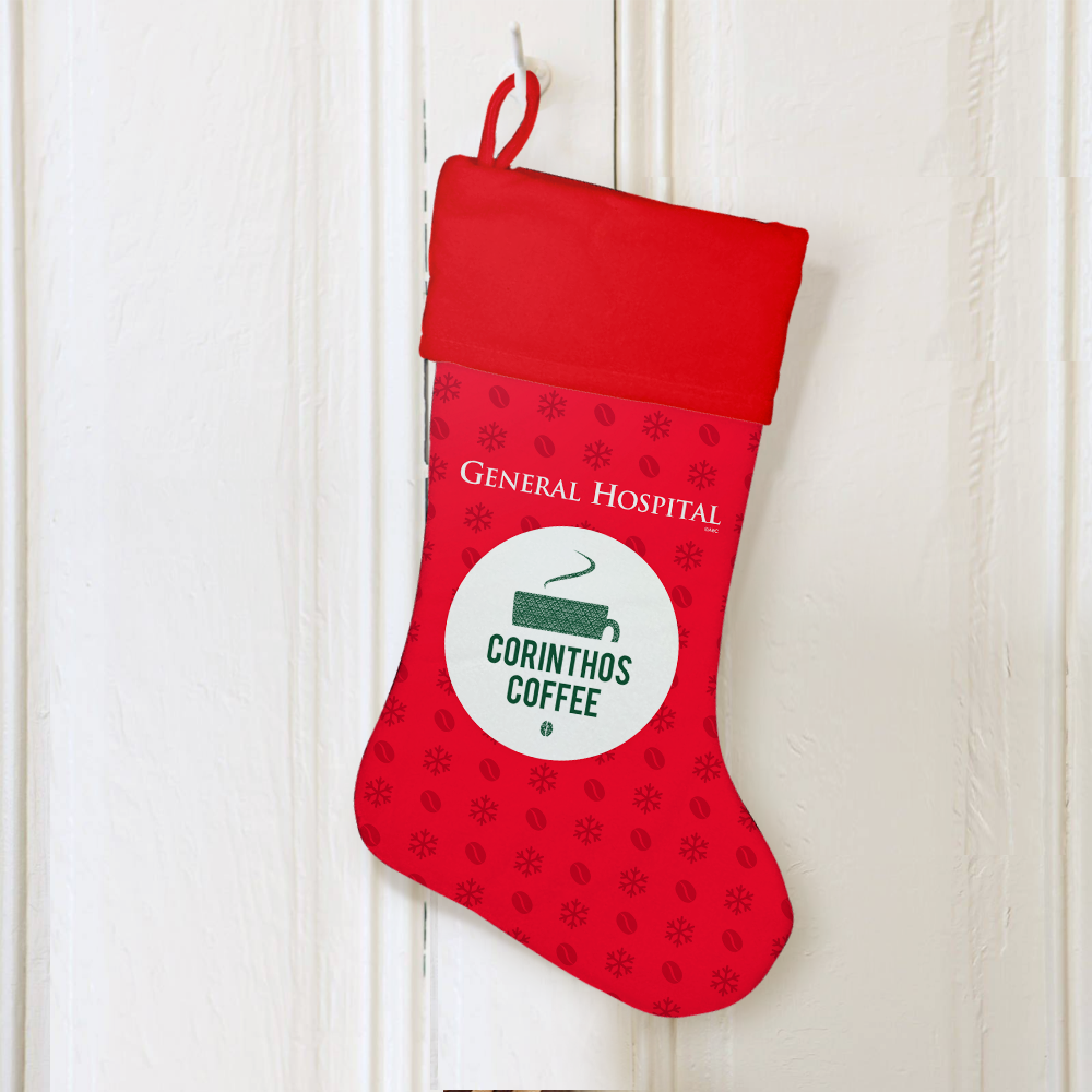 General Hospital Corinthos Coffee Snowflake Stocking | Shop Hulu