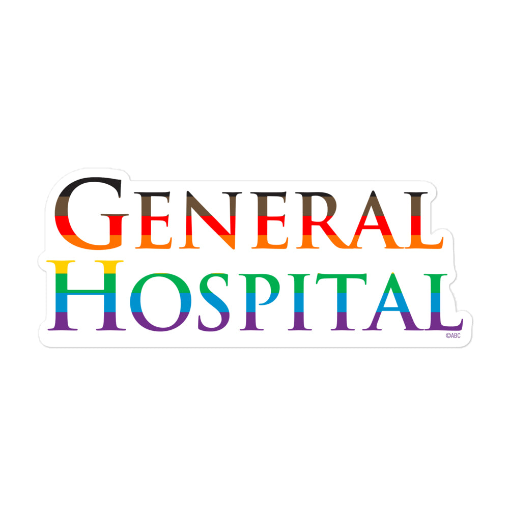 General Hospital Pride Logo Die Cut Sticker | Shop Hulu