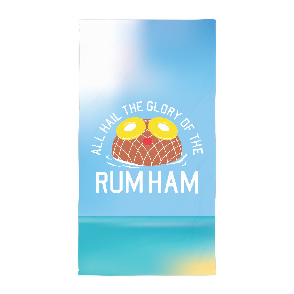 It's Always Sunny in Philadelphia Rum Ham Beach Towel | Shop Hulu
