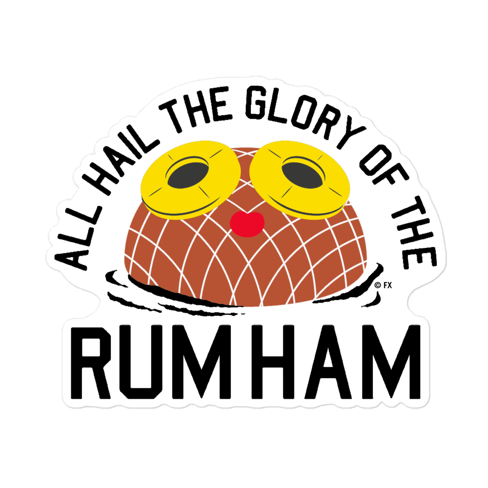 It's Always Sunny in Philadelphia Rum Ham Die Cut Sticker | Shop Hulu