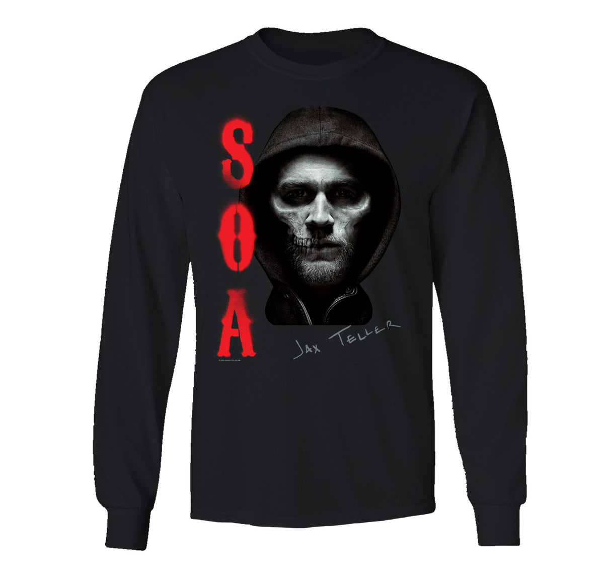 Sons of Anarchy Jax SOA Adult Long Sleeve T-Shirt | Shop Hulu