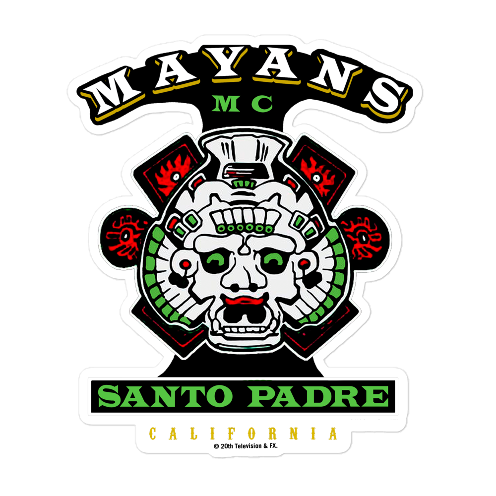 Mayans M.C. Santo Padre Mexico Die Cut Sticker | Shop Hulu