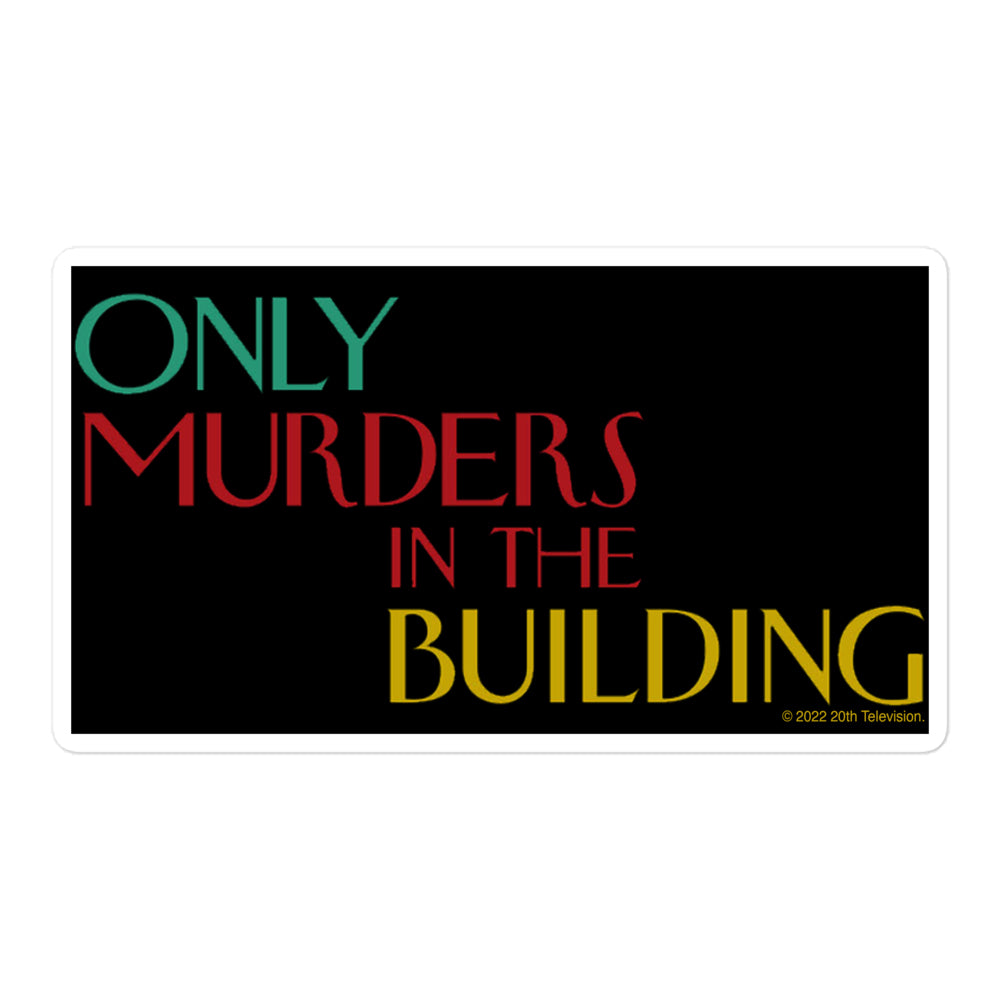 Only Murders in the Building Logo Die Cut Sticker | Shop Hulu
