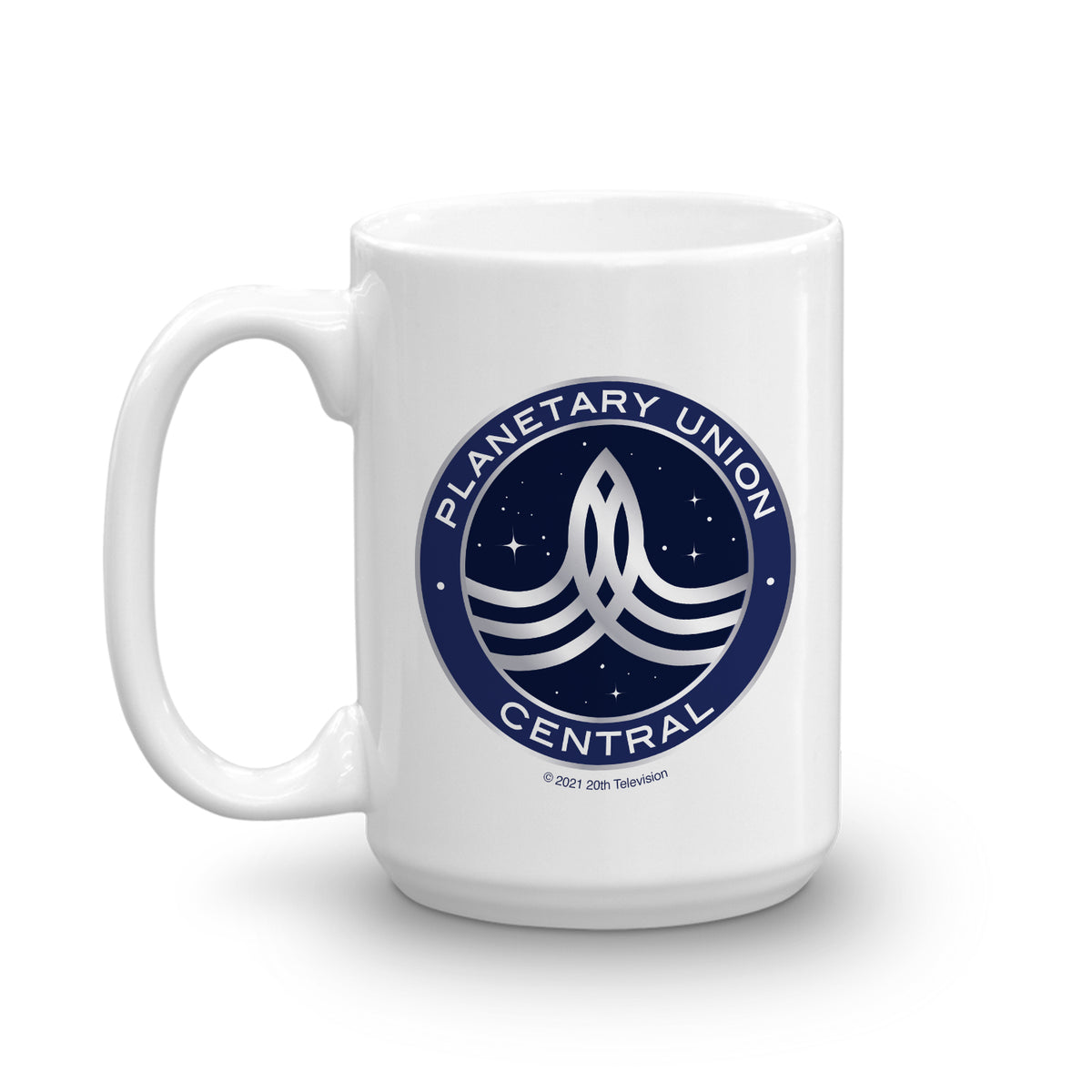 The Orville Planetary Union 15 oz Personalized White Mug | Shop Hulu