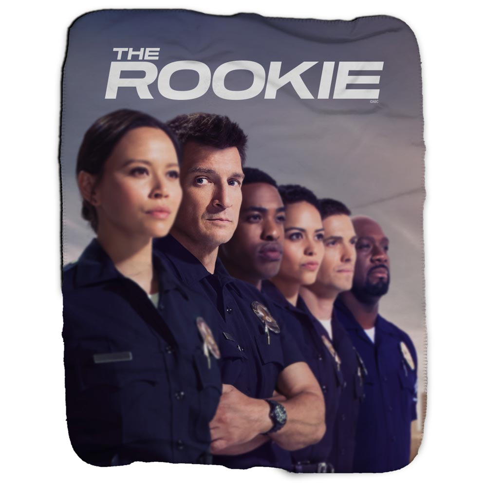 The Rookie Key Art Sherpa Blanket | Shop Hulu