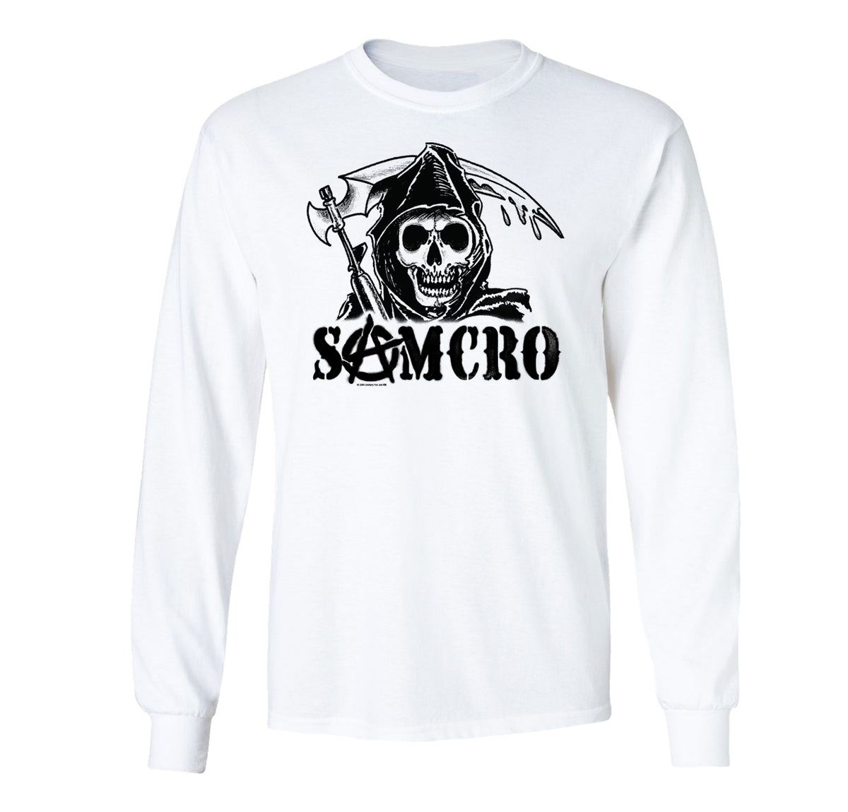 Sons of Anarchy SAMCRO Reaper Adult Long Sleeve T-Shirt | Shop Hulu