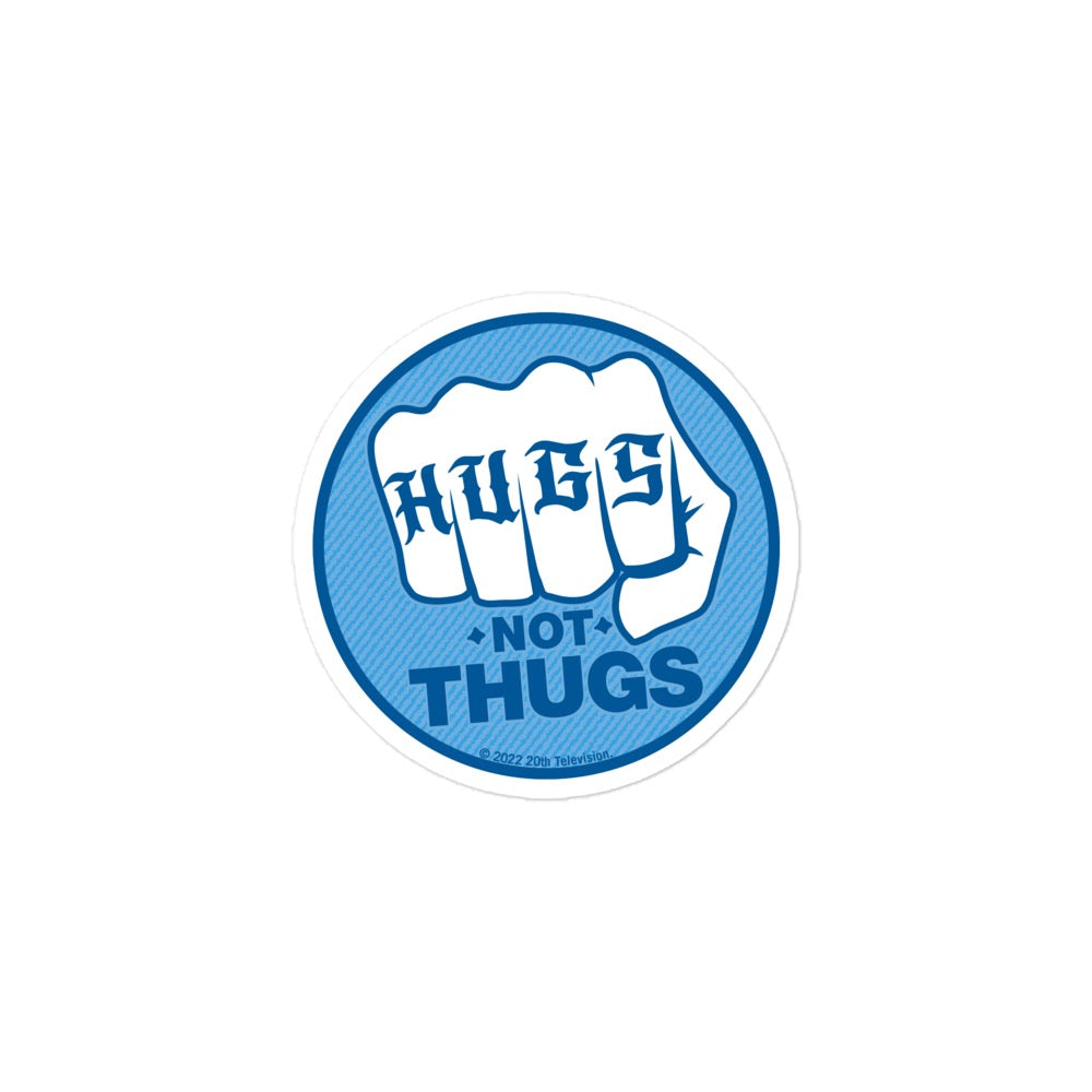 This Fool Hugs Not Thugs Die Cut Sticker | Shop Hulu